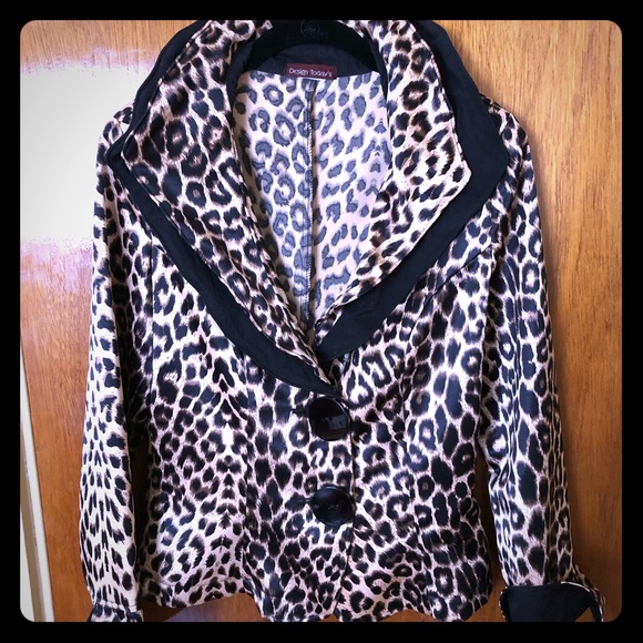 Design Todays | Jackets & Coats | Animal Print Blazer | Poshmark